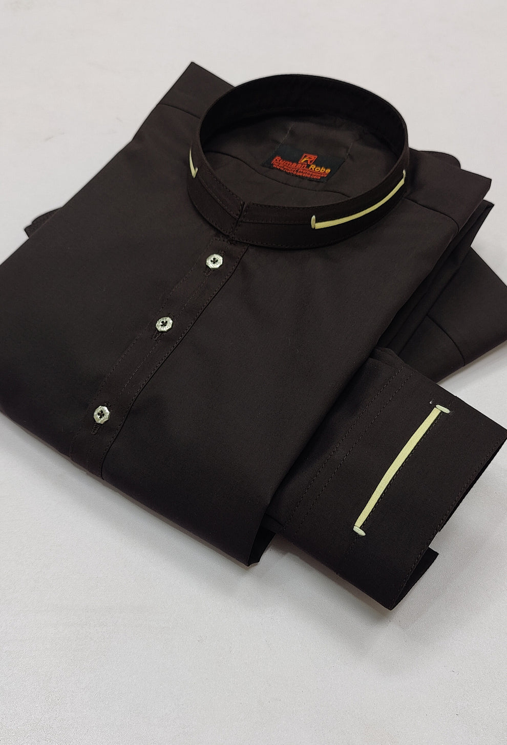 Dark Brown Kameez Shalwar – Rumaan Robe